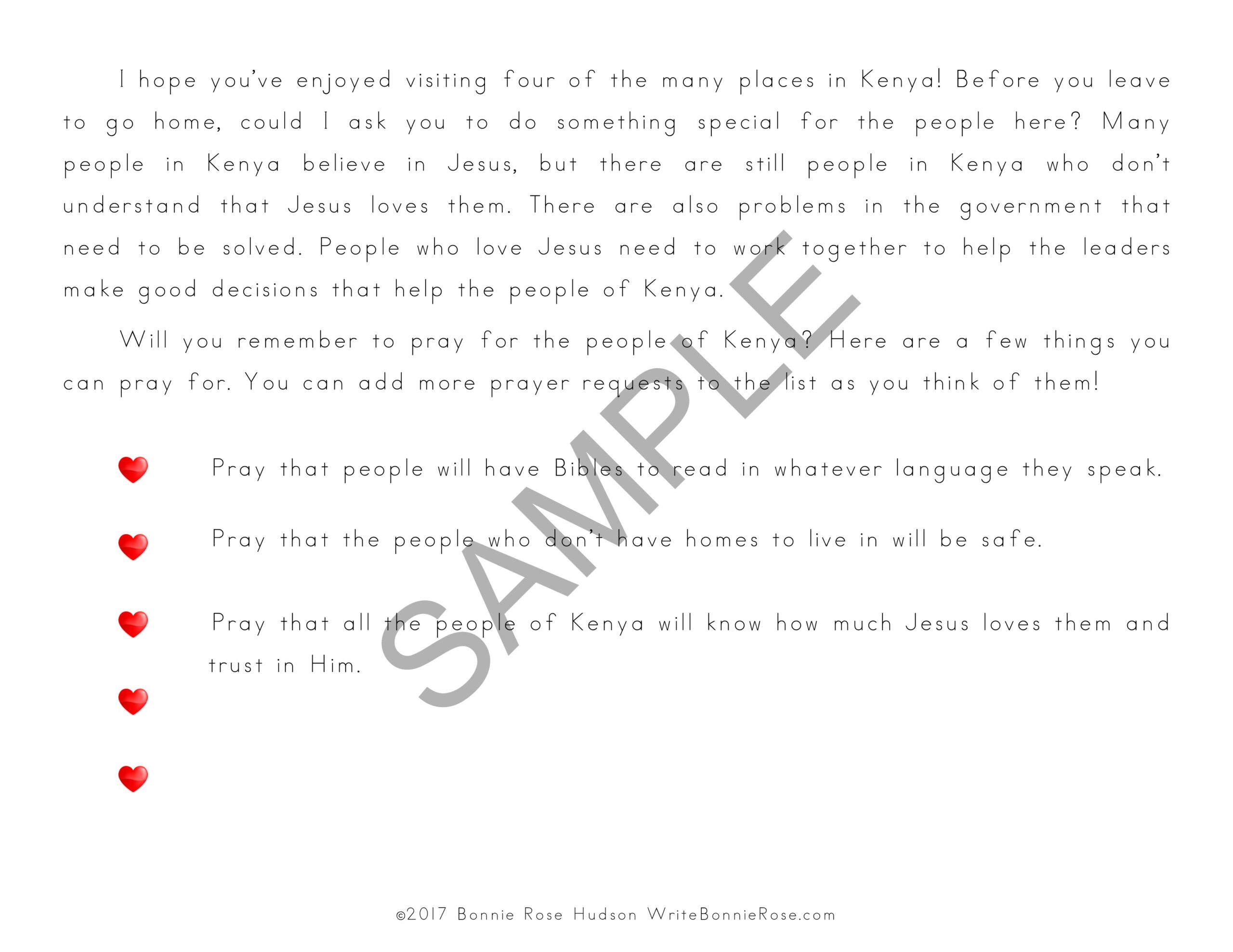 My Book About Kenya with Cursive Copywork | Made By Teachers