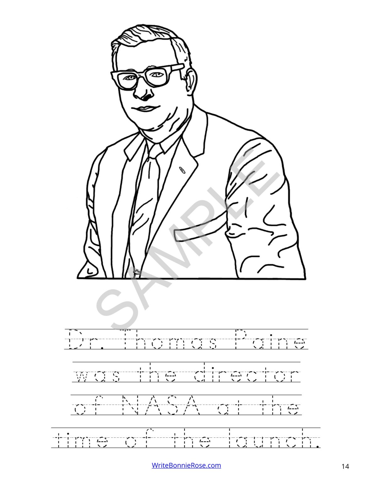 Mission of Apollo 11 Coloring Book-Level B | Made By Teachers