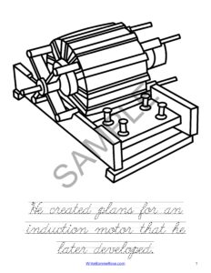 Nikola Tesla Coloring Book-Level C | Made By Teachers