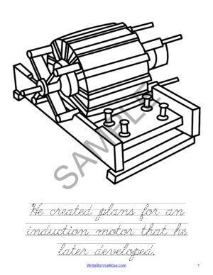 Nikola Tesla Coloring Book-Level C | Made By Teachers