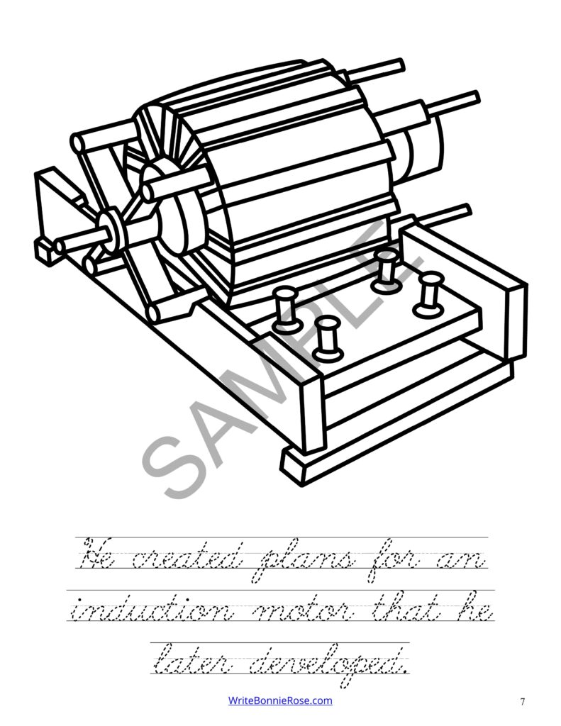 Nikola Tesla Coloring Book-Level C | Made By Teachers
