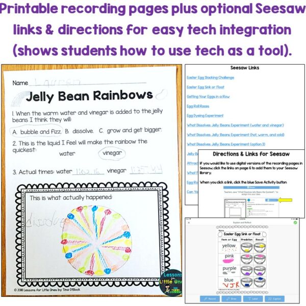 Easter Science Experiments & STEM Challenges Activities Print & Digital ...