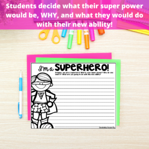 Opinion Writing Prompts - Superhero Themed Writing Pages - Writing ...