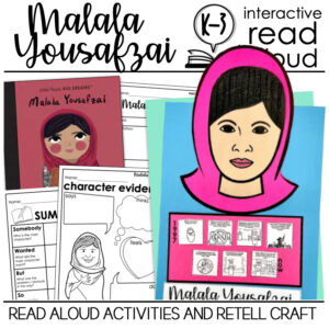 Malala Yousafzai Timeline Craft Interactive Read Aloud Activity Women's ...