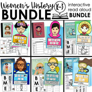 Women' History Month Reading Comprehension Read Aloud Bundle + TIMELINE ...