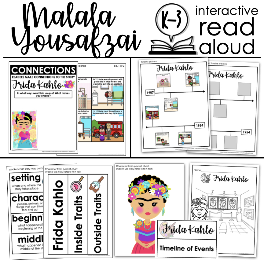 Women' History Month Reading Comprehension Read Aloud Bundle + TIMELINE ...