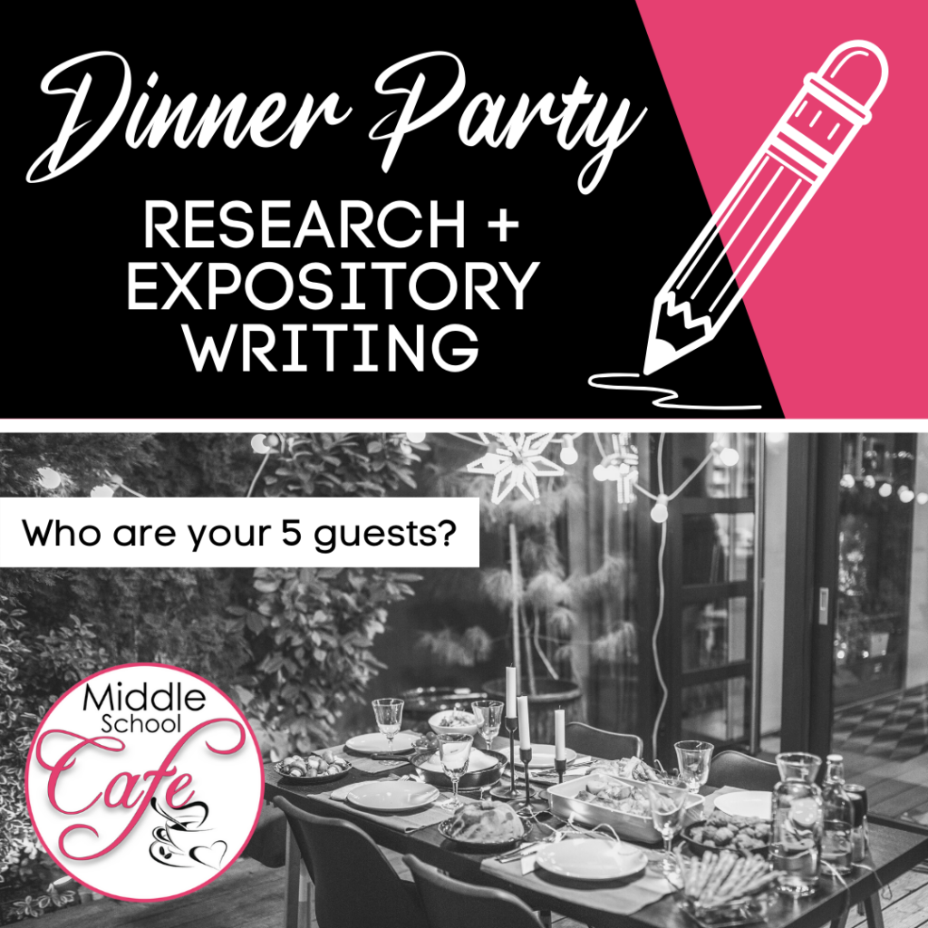 Dinner Party Informative Research Writing Project | Made By Teachers