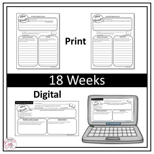 Weekly Reading Reflections | Reading Logs | Made By Teachers