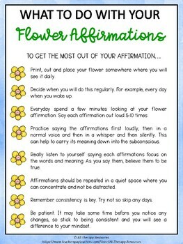 Positive Affirmations Spring Flower Craft Activity | Made By Teachers