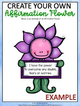 Positive Affirmations Spring Flower Craft Activity | Made By Teachers