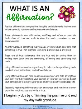 Positive Affirmations Spring Flower Craft Activity | Made By Teachers
