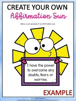 Positive Affirmations Summer Sun Craft Activity | Made By Teachers