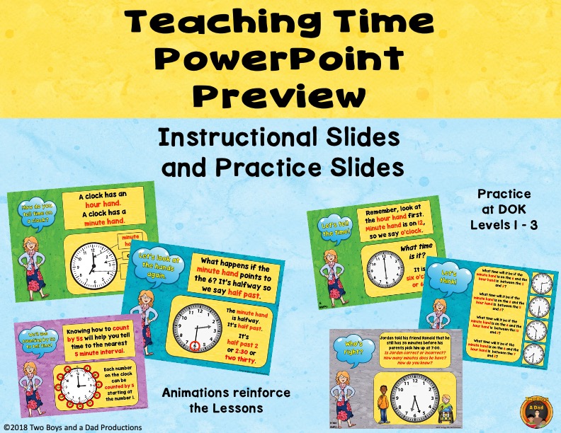 Telling Time PowerPoint and Printables | Made By Teachers