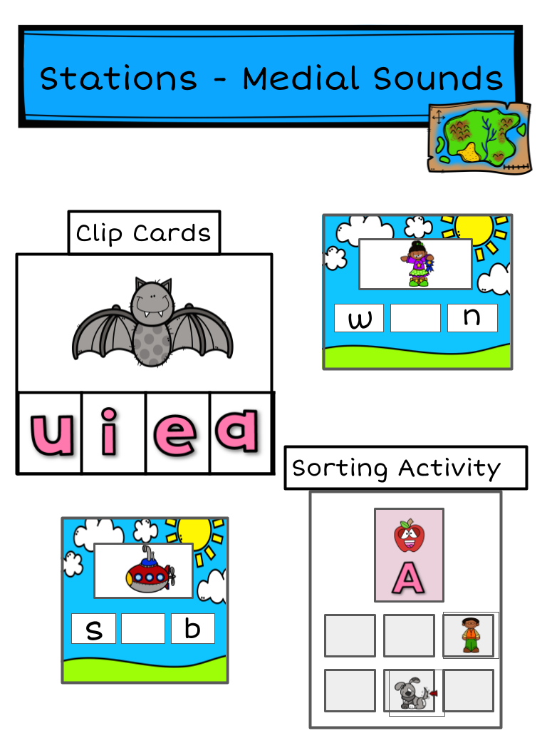 Medial Short Vowel direct instruction, stations, and Boom cards! | Made ...