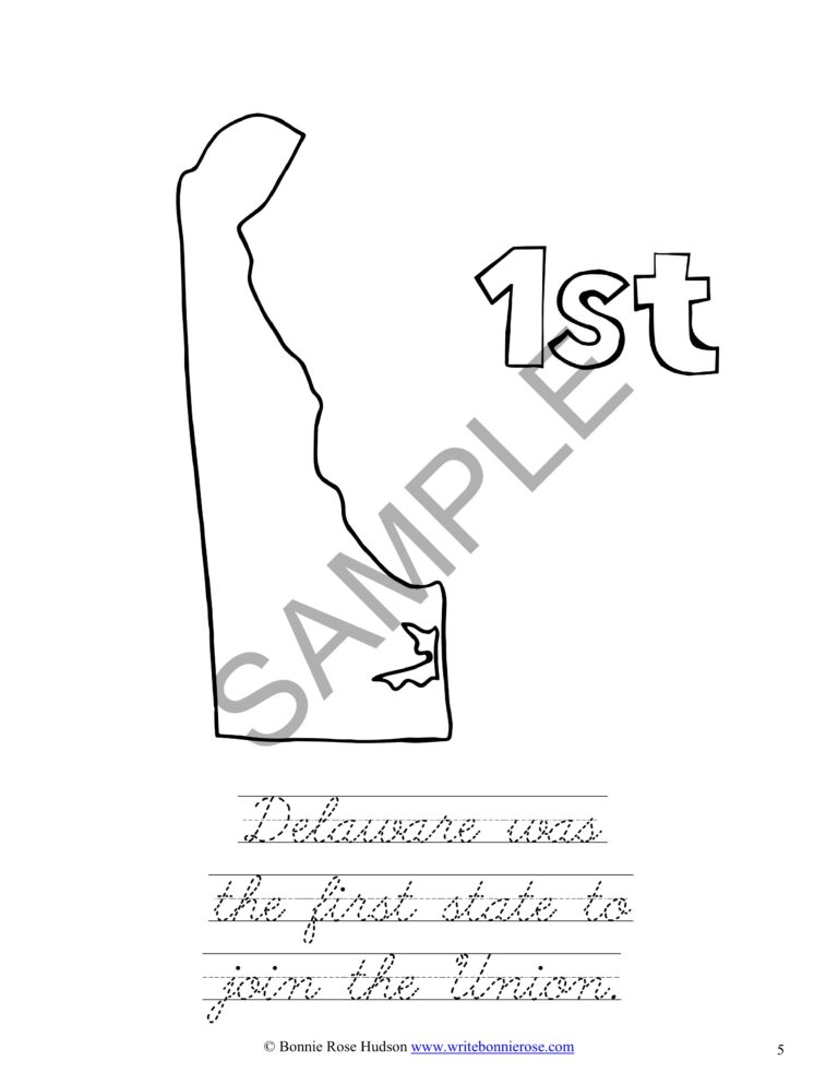 Exploring the United States Coloring Book with Cursive Copywork, Volume ...