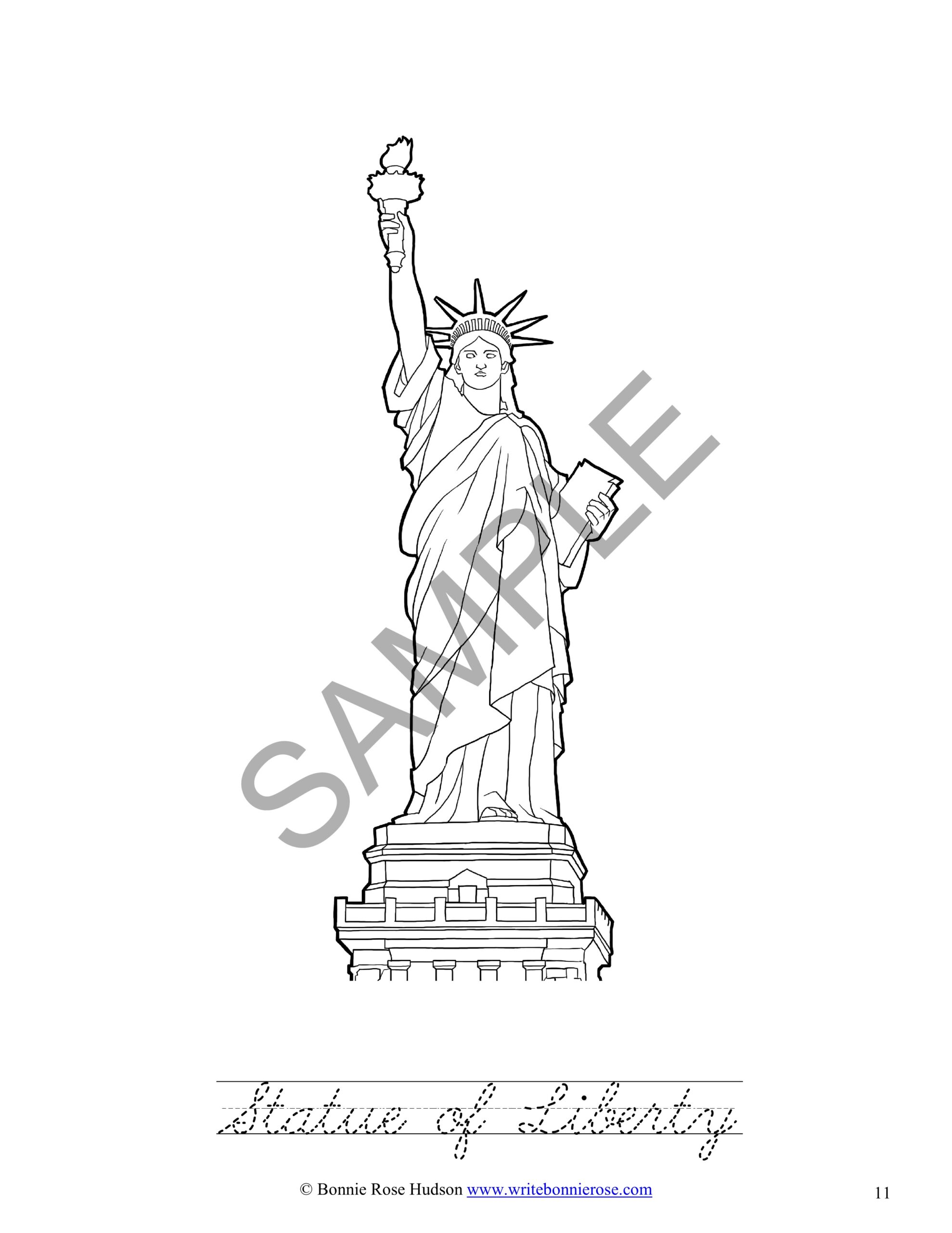 Exploring the United States Coloring Book with Cursive Copywork, Volume ...