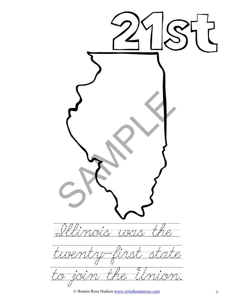 Exploring the United States Coloring Book with Cursive Copywork, Volume ...