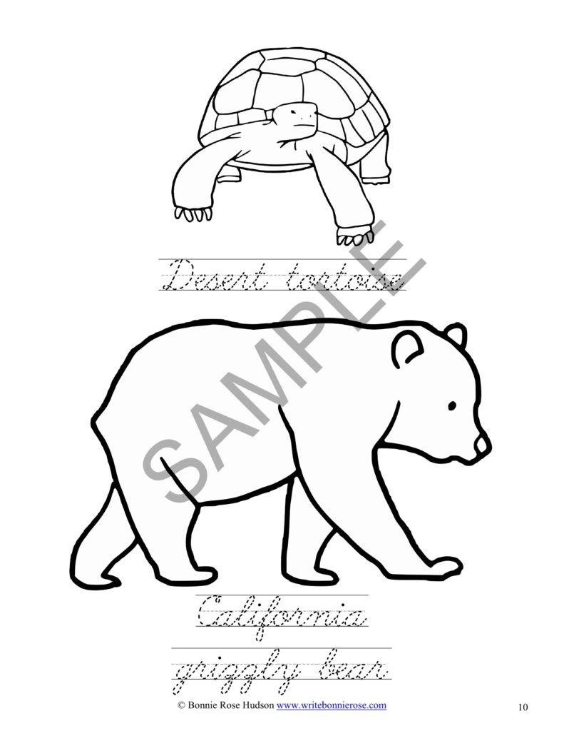 Exploring the United States Coloring Book with Cursive Copywork, Volume ...