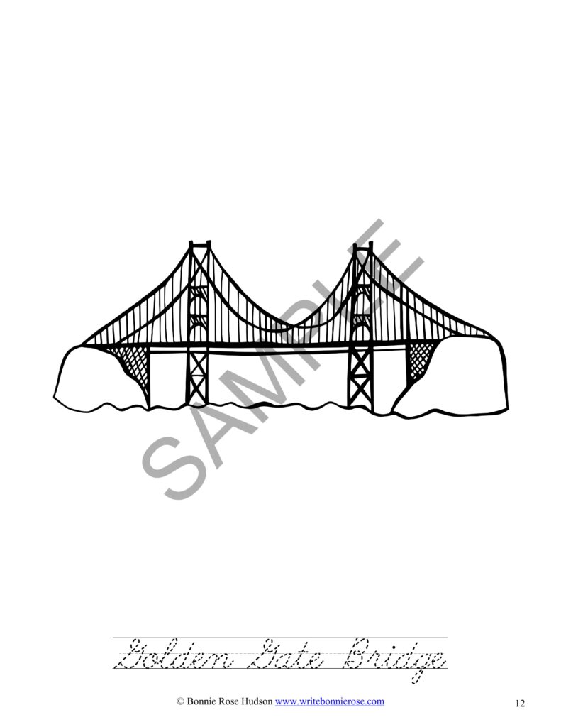 Exploring the United States Coloring Book with Cursive Copywork, Volume ...