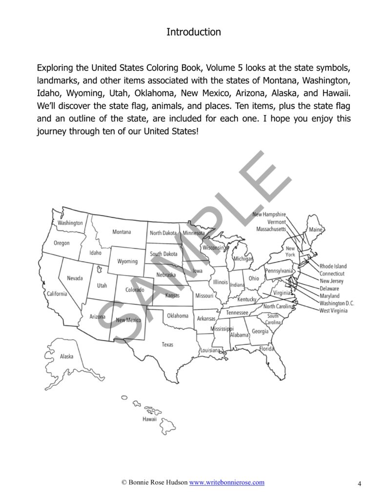 Exploring the United States Coloring Book with Cursive Copywork, Volume ...