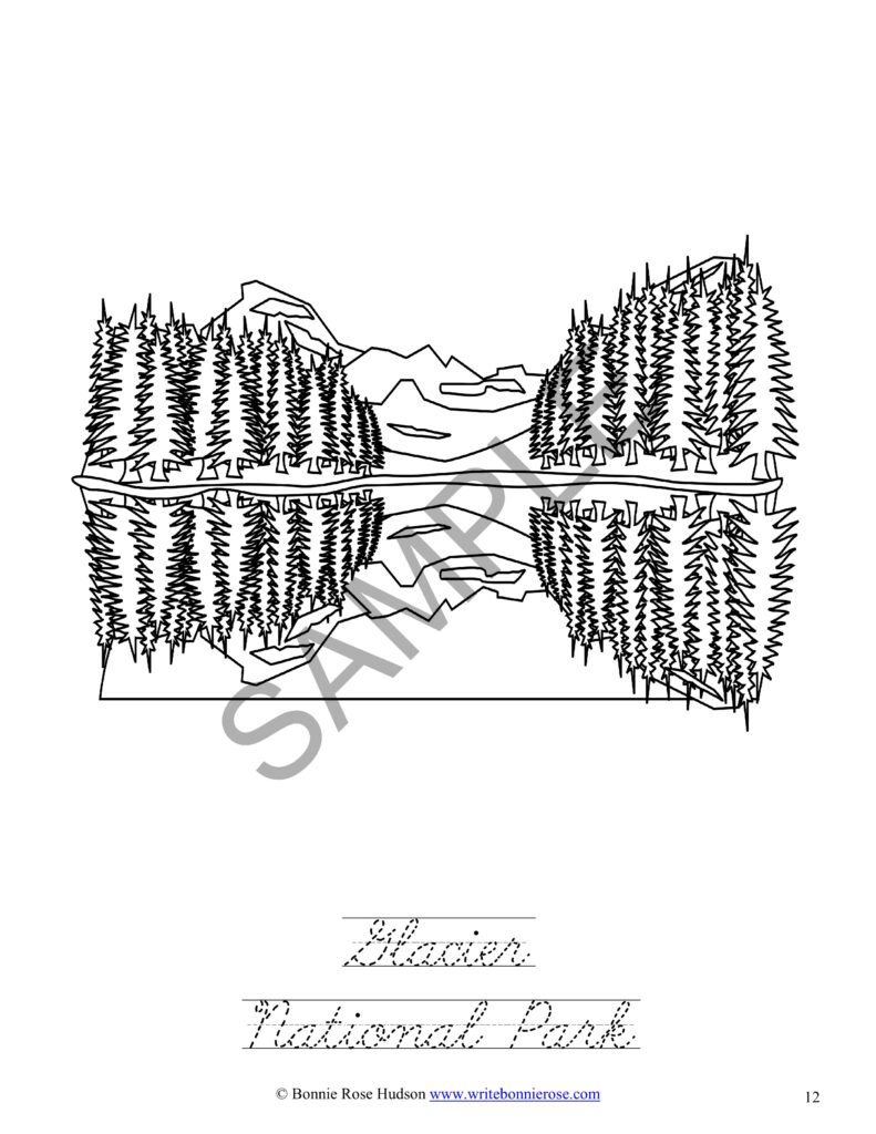 Exploring the United States Coloring Book with Cursive Copywork, Volume ...