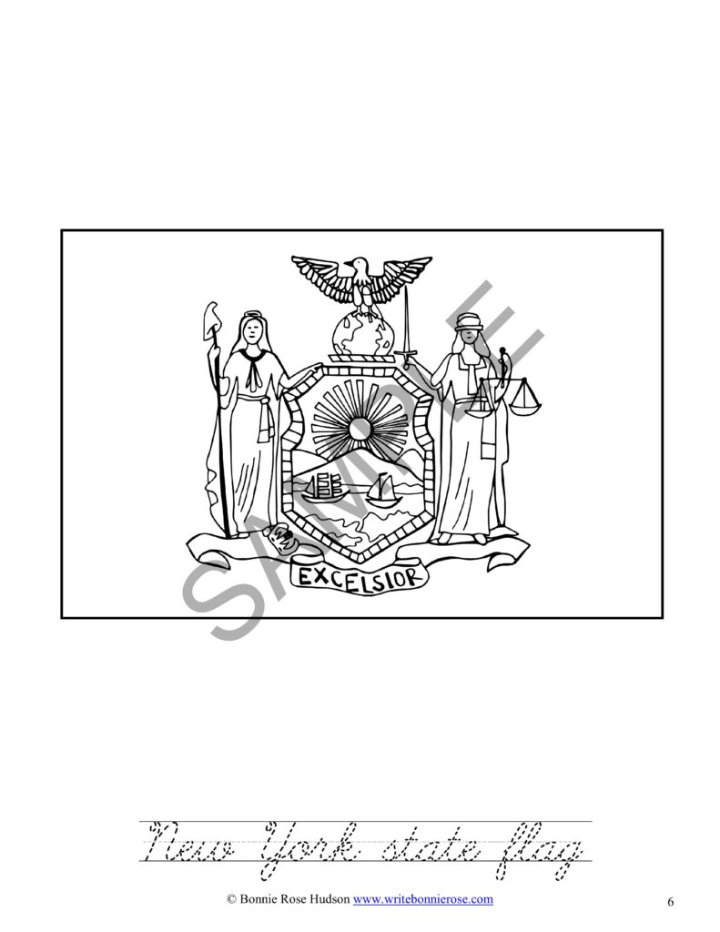 Exploring the United States Coloring Book with Cursive Copywork Bundle ...