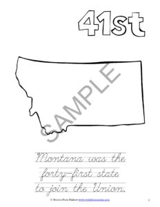 Exploring the United States Coloring Book with Cursive Copywork Bundle ...