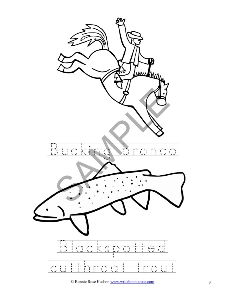 Exploring the United States Coloring Book with Print Copywork, Volume 5 ...