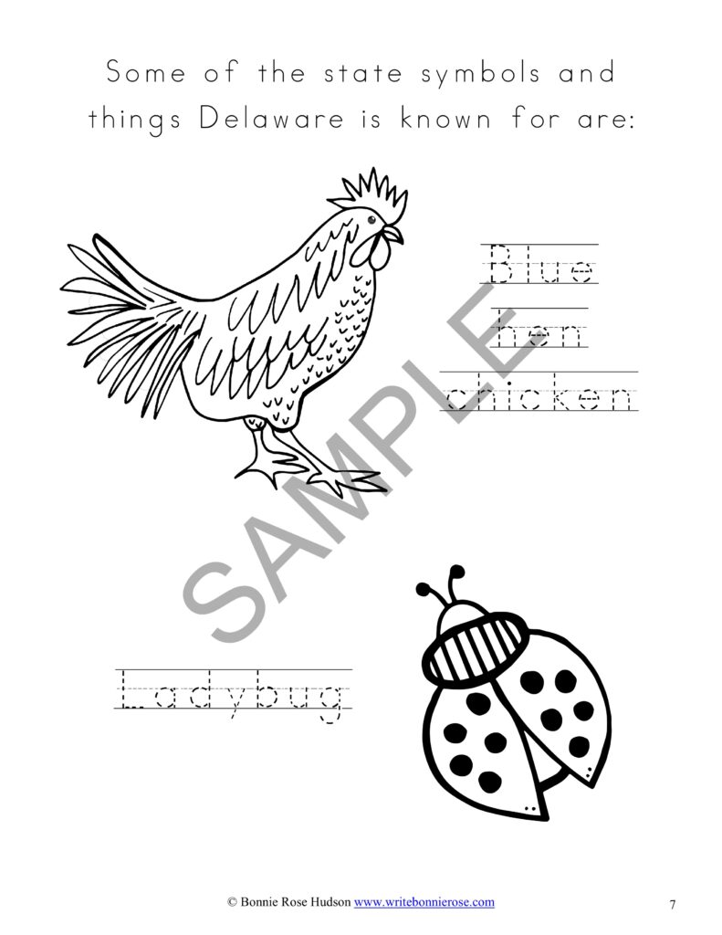 Exploring the United States Coloring Book with Print Copywork Bundle ...