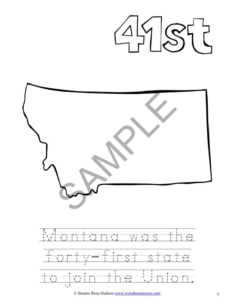 Exploring the United States Coloring Book with Print Copywork Bundle ...