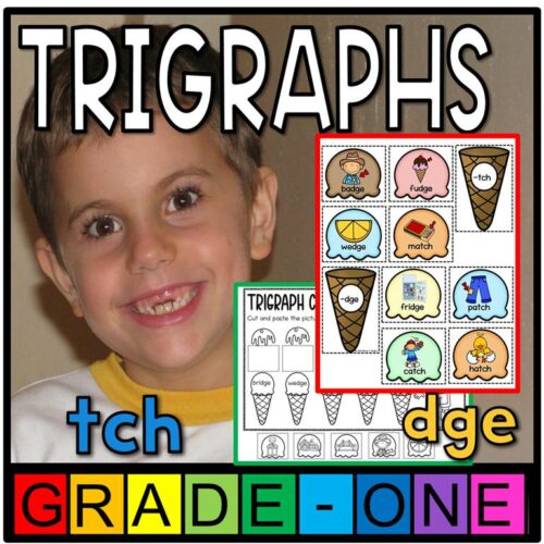 TrTrigraph tch dge worksheets and center - Made By Teachers
