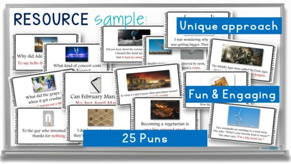 Fun Activities Bell Ringers - Illustrated Puns Morning Work | Made By ...