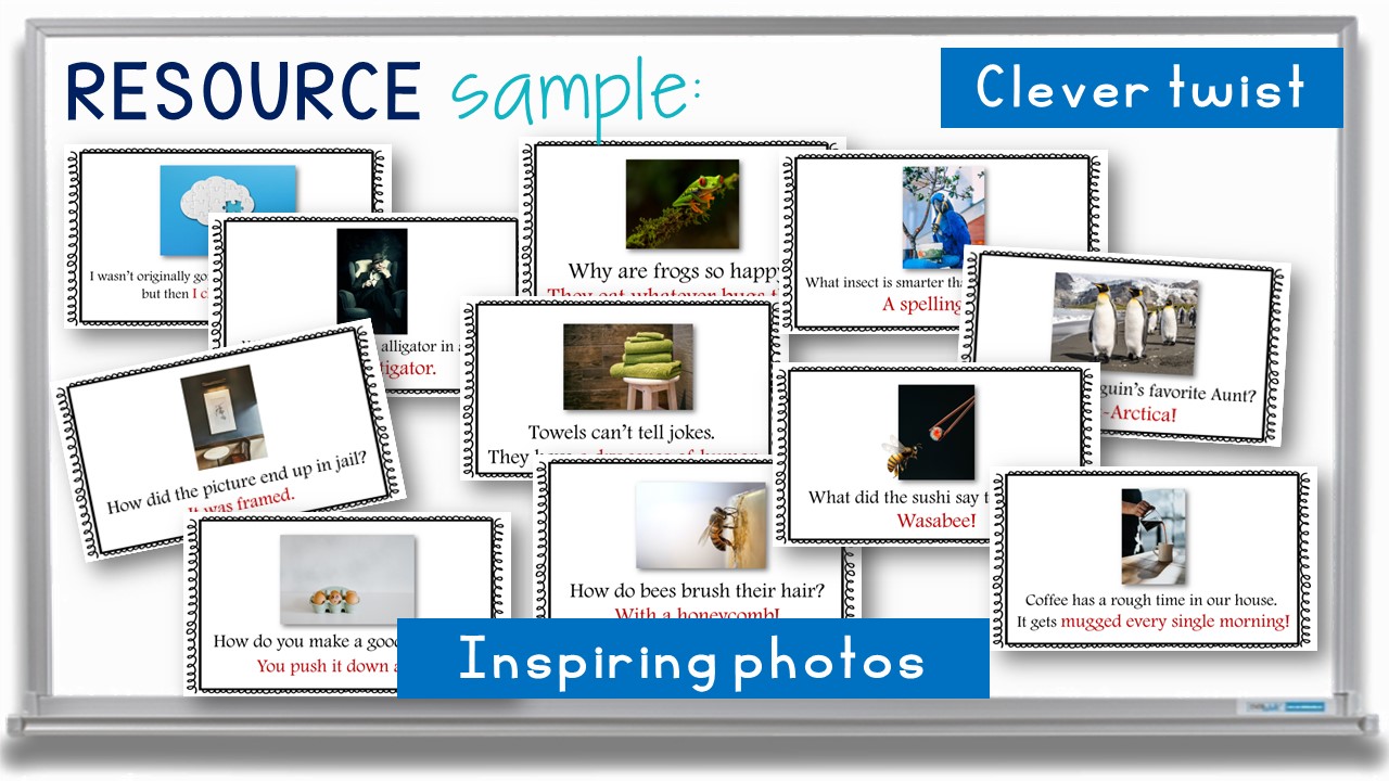 Fun Activities Bell Ringers - Illustrated Puns Morning Work | Made By ...