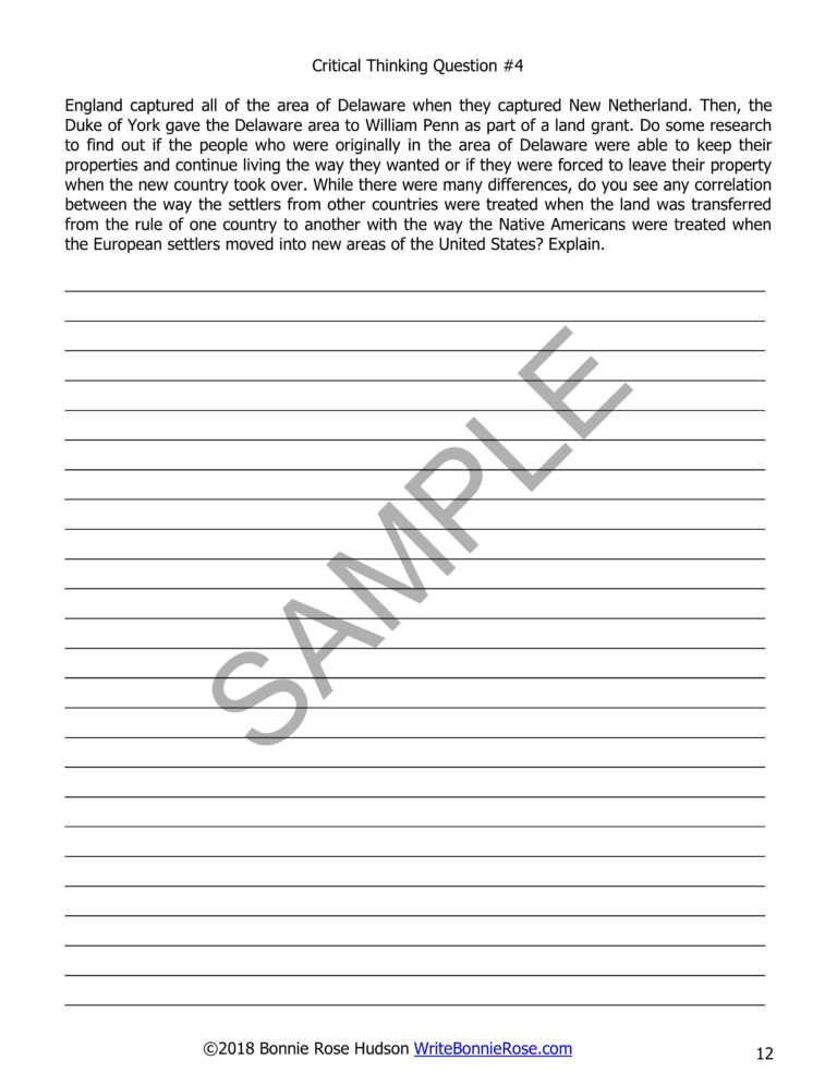 Exploring the United States Timelines, Critical Thinking, and Map Work ...