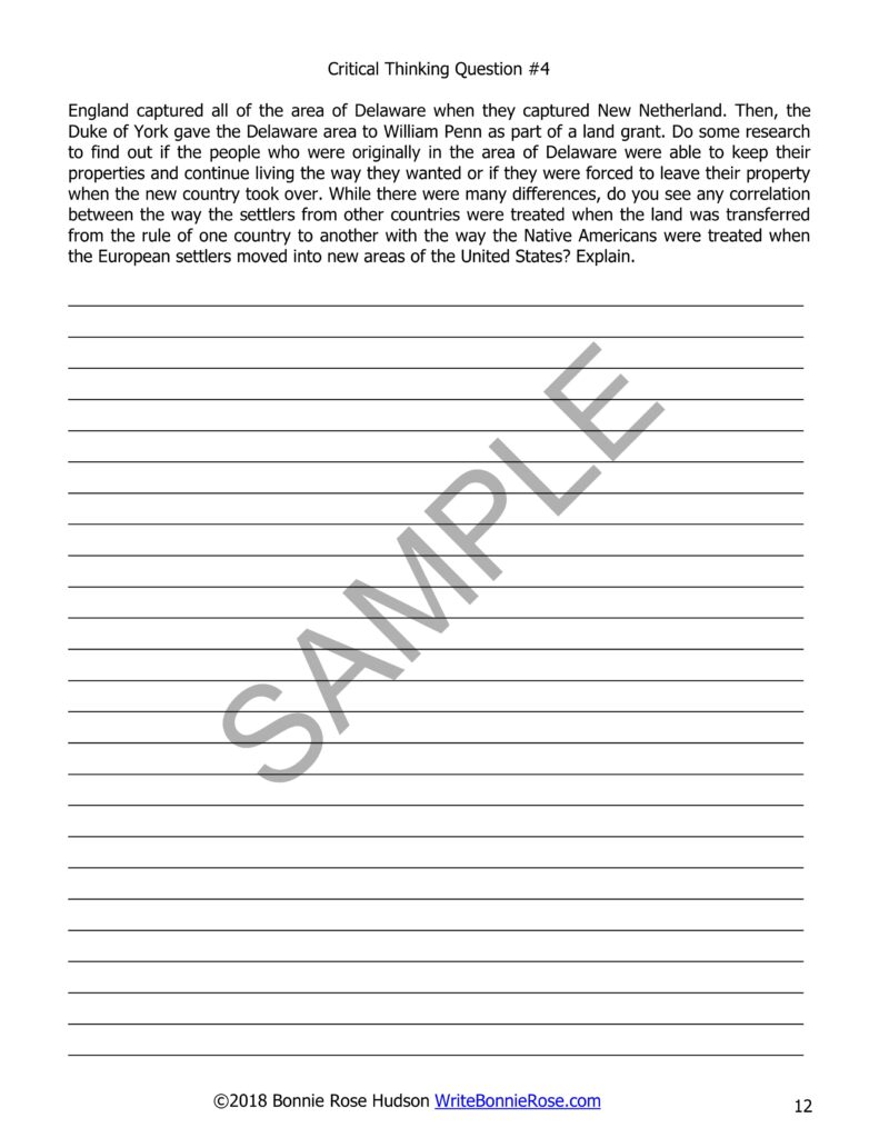 Exploring the United States Timelines, Critical Thinking, and Map Work ...