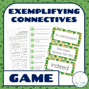 St Patrick's Exemplifying Conjunctions NO PREP Sentence Game and ...