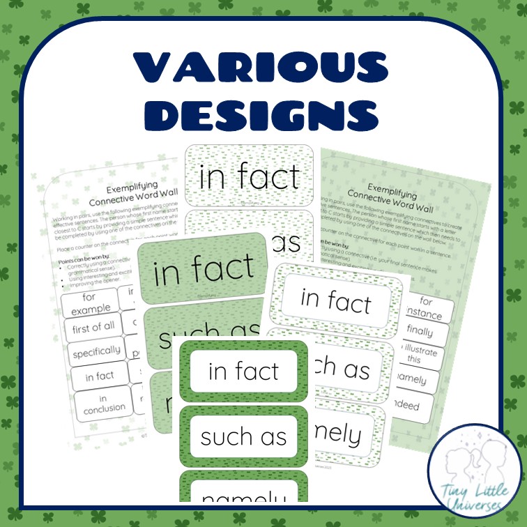 St Patrick's Exemplifying Conjunctions NO PREP Sentence Game and ...