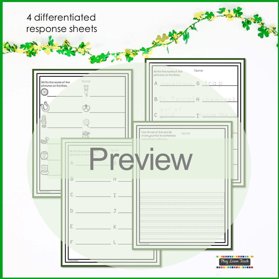 St. Patrick's Day Write the Room | Made By Teachers
