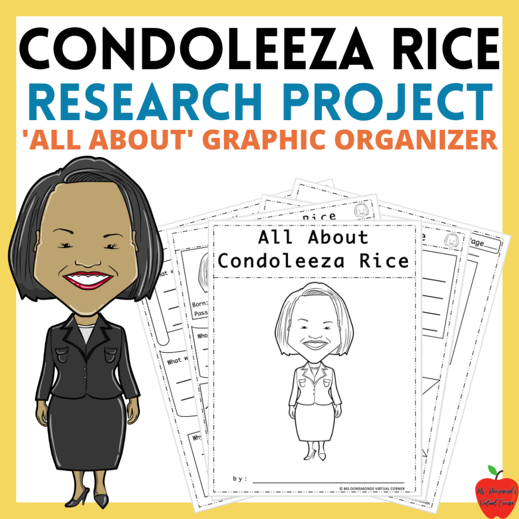 Condoleeza Rice All-About Research Project Graphic Organizer ...
