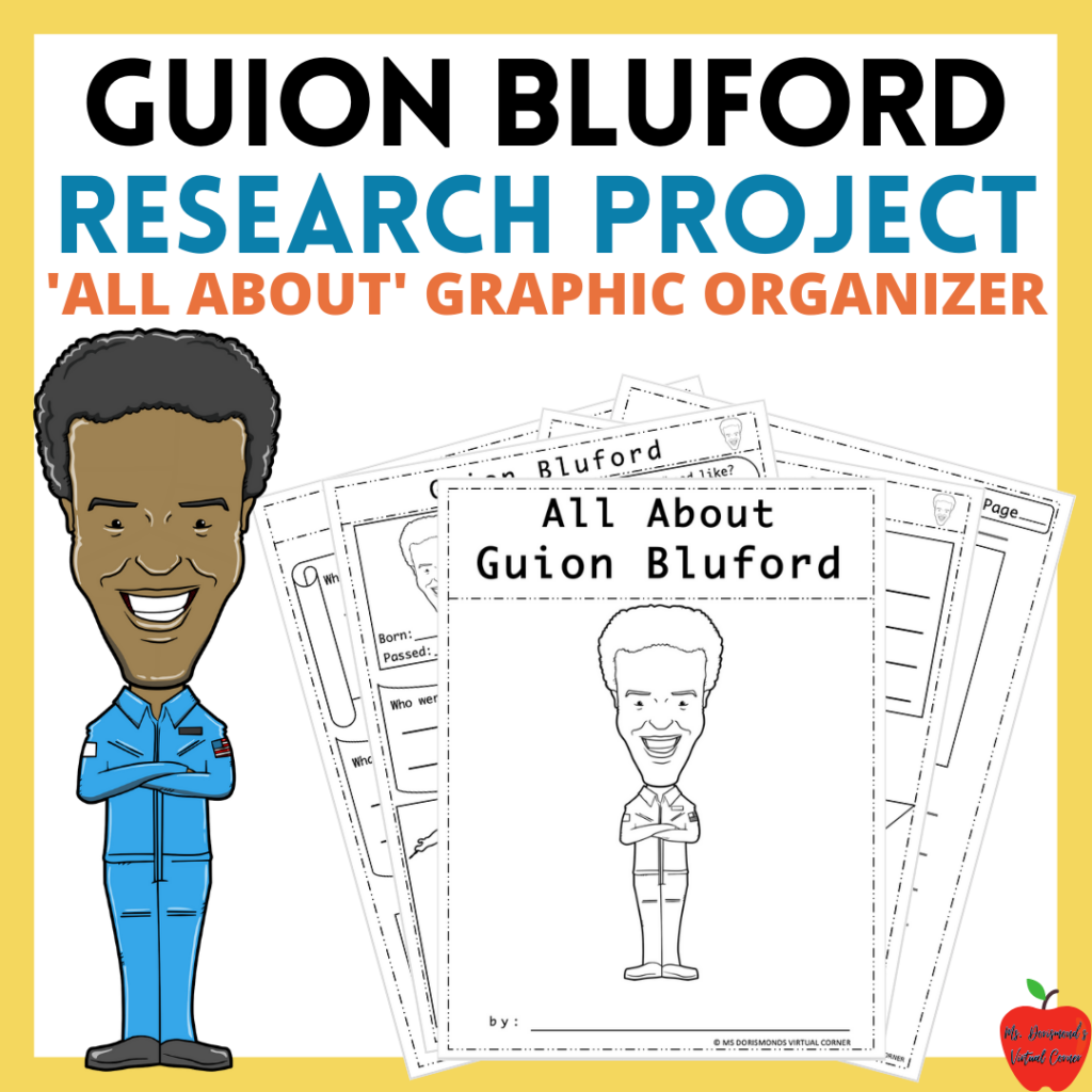 Guion Bluford All-About Research Project Graphic Organizer | Biography ...