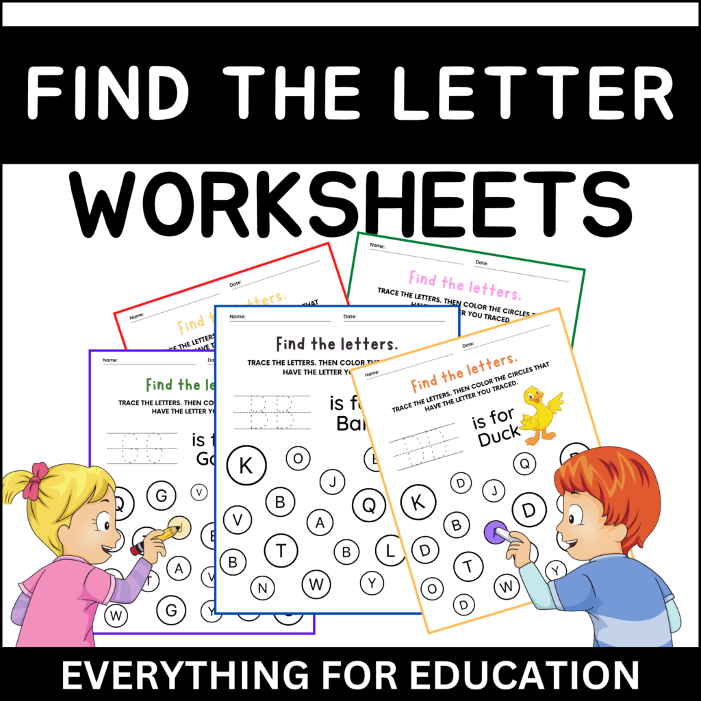 Find The Letter Worksheets - Alphabet Recognition | Made By Teachers