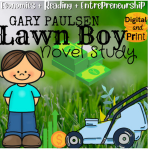Lawn Boy Novel Study Digital Comprehension Questions Vocabulary ...