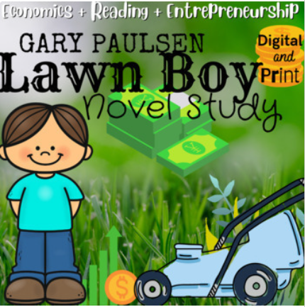 Lawn Boy Novel Study Digital Comprehension Questions Vocabulary ...
