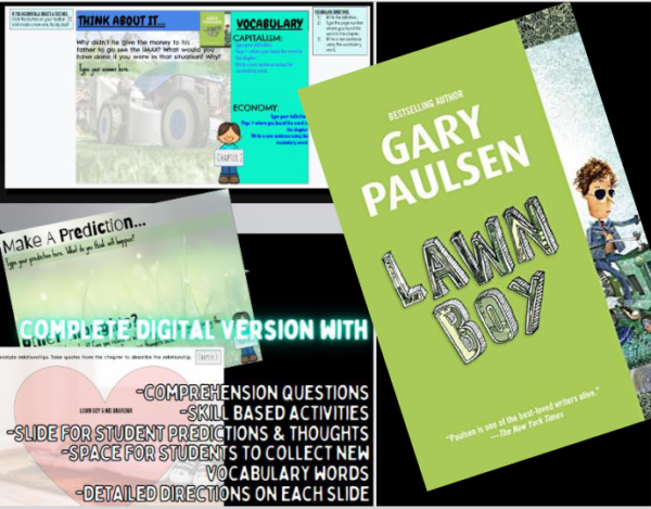 Lawn Boy Novel Study Digital Comprehension Questions Vocabulary ...
