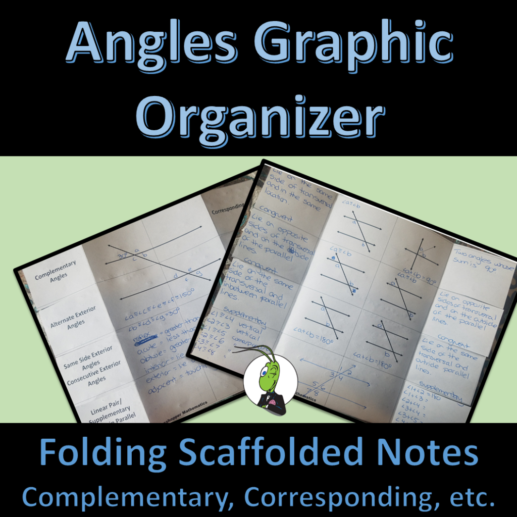 Angle Relationships Vocabulary Graphic Organizer with Bonus vocab ...