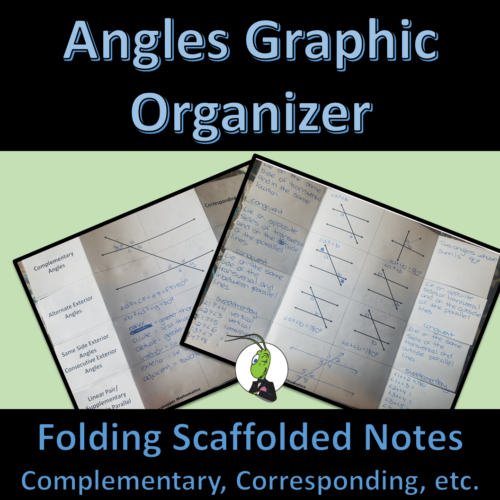 Angle Relationships Vocabulary Graphic Organizer with Bonus vocab ...