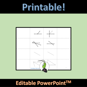 Geometry Angles Vocabulary Folding Graphic Organizer 2 | Distance ...