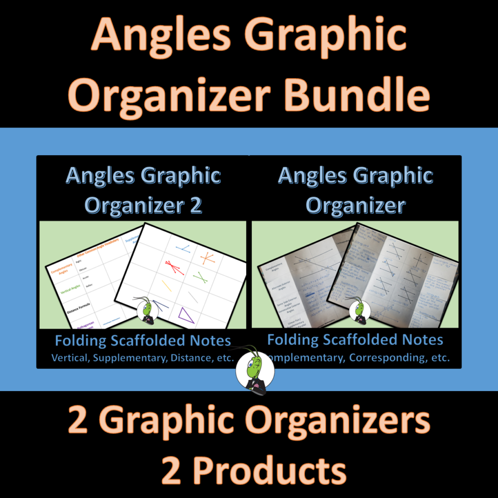 Angle Relationships Geometry Vocabulary Graphic Organizers | Made By ...
