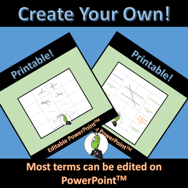 Angle Relationships Geometry Vocabulary Graphic Organizers | Made By ...