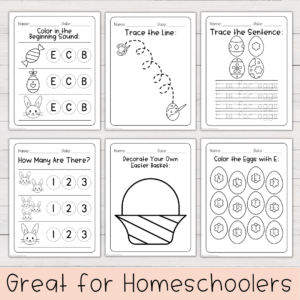 Easter No Prep Worksheets for Preschool and Kindergarten | Made By Teachers
